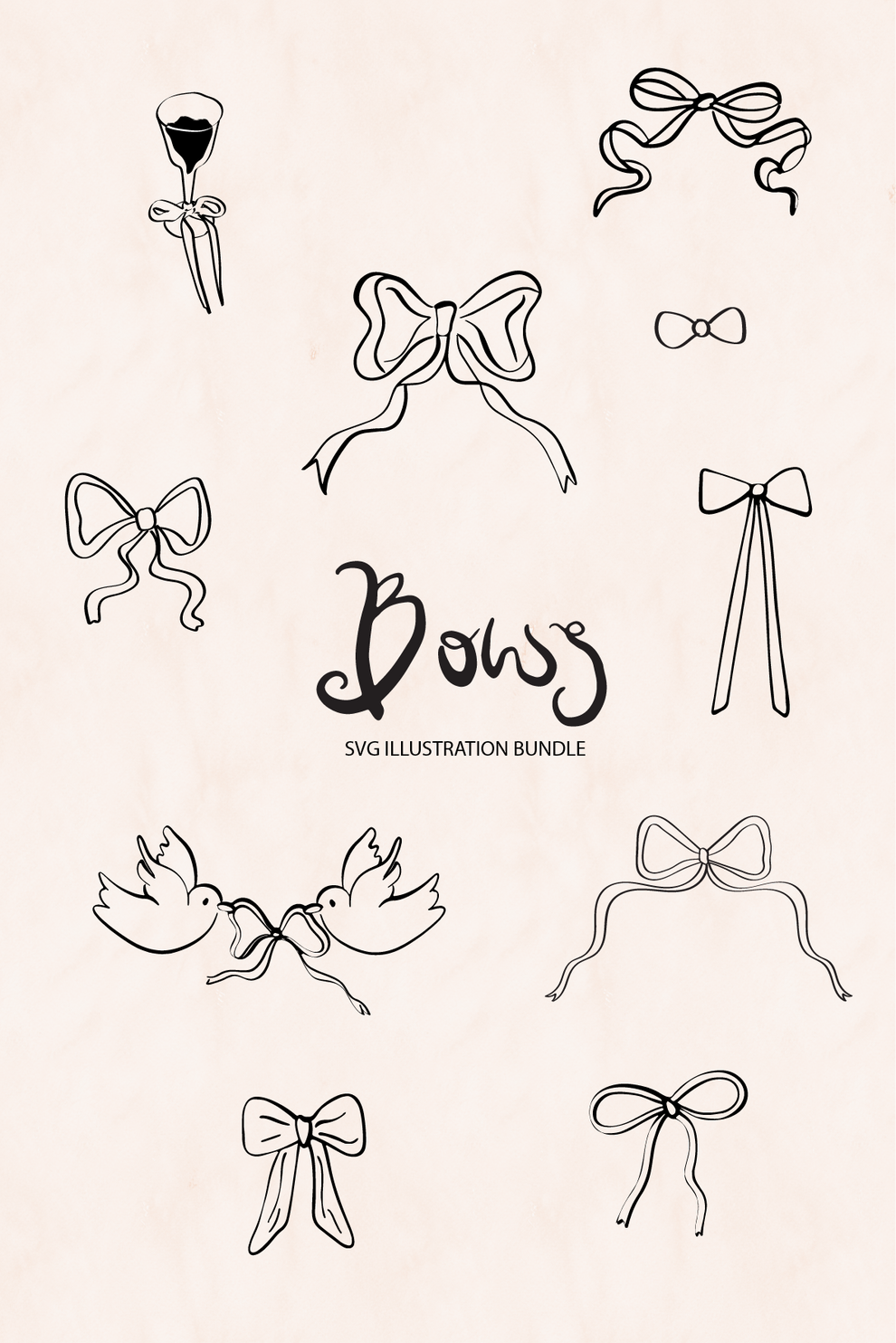 Bow Illustrations SVG Bundle – Sign Hustle Co
