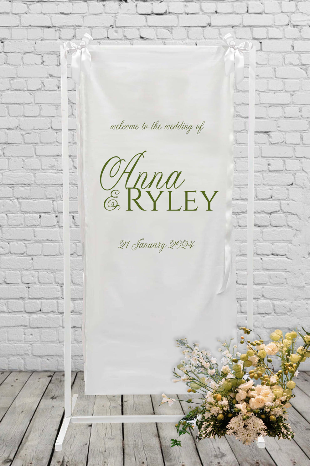 Size 2 Linen Sign – Sign Hustle Co